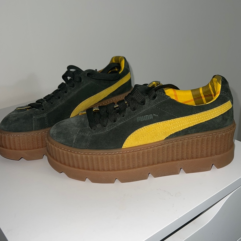 Fenty X Puma Suede Cleated Creeper Sneakers - Gem